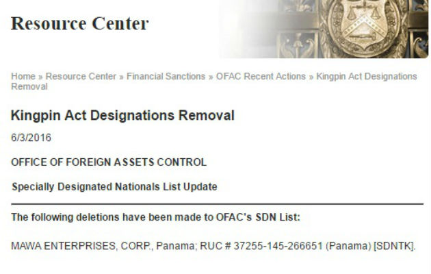 Empresa vinculada al Grupo Waked sale de lista de la OFAC | Panamá América