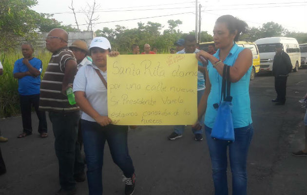 Comunidad de Santa Rita de Antón exige la reparación de las calles ...